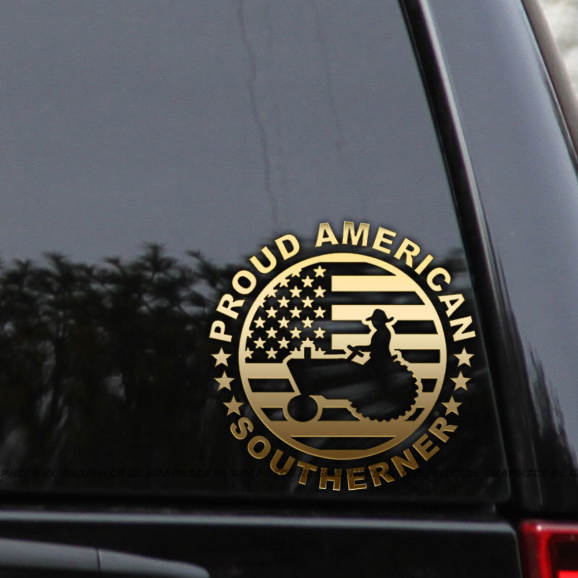 Farmer Proud American Decal Sticker Flag Farm Tractor Farming - Etsy