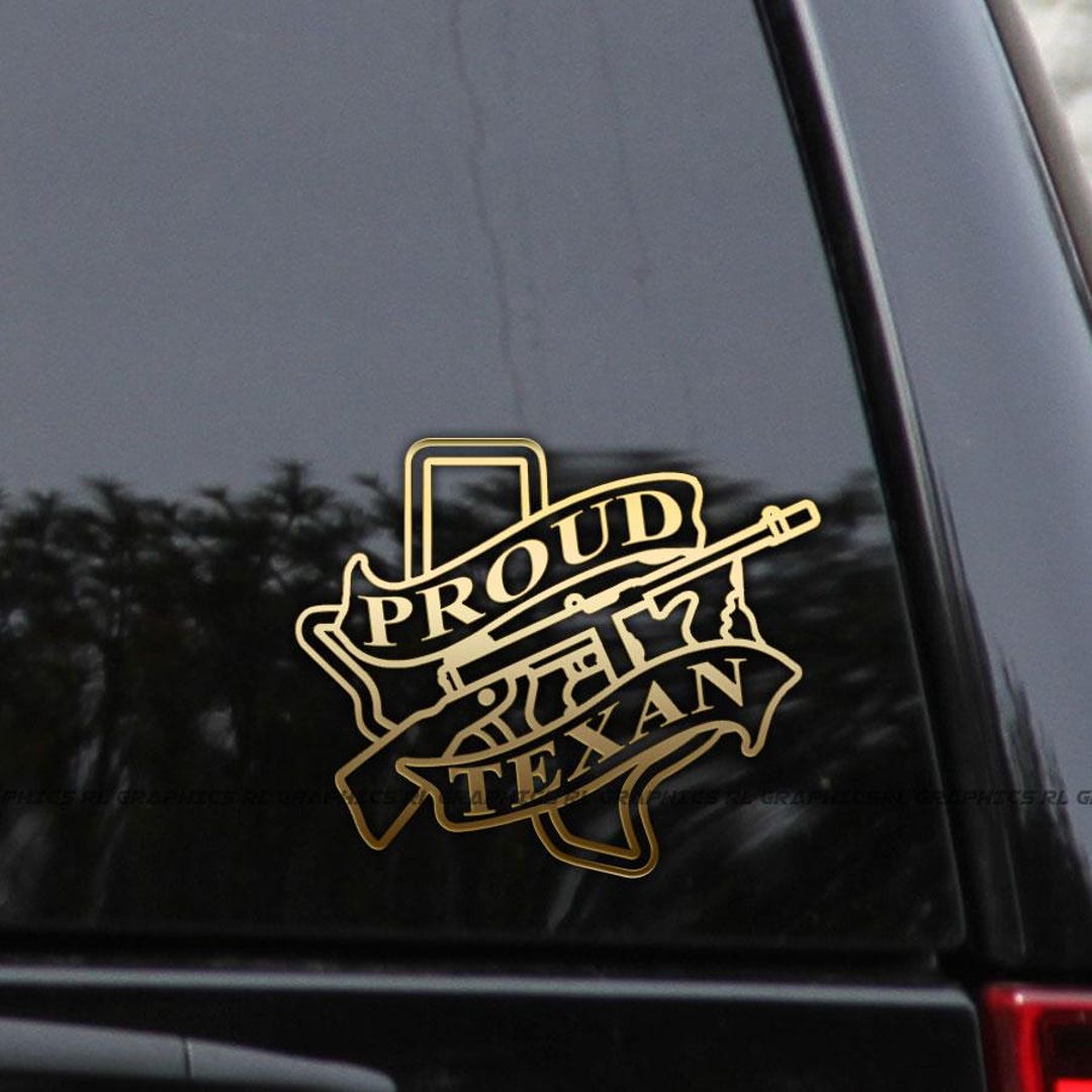 Proud Texan Rifle Texas Home Pride Love Vinyl Decal Sticker - Etsy