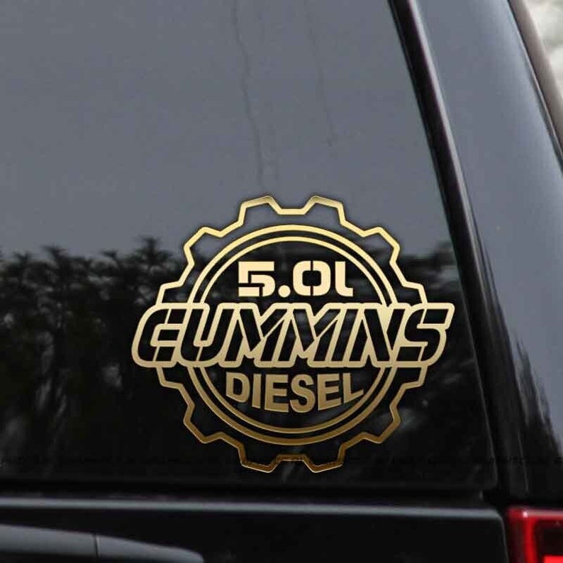Cummins 5.0L Diesel Truck Decal Sticker Nissan Titan XD Window Laptop ...