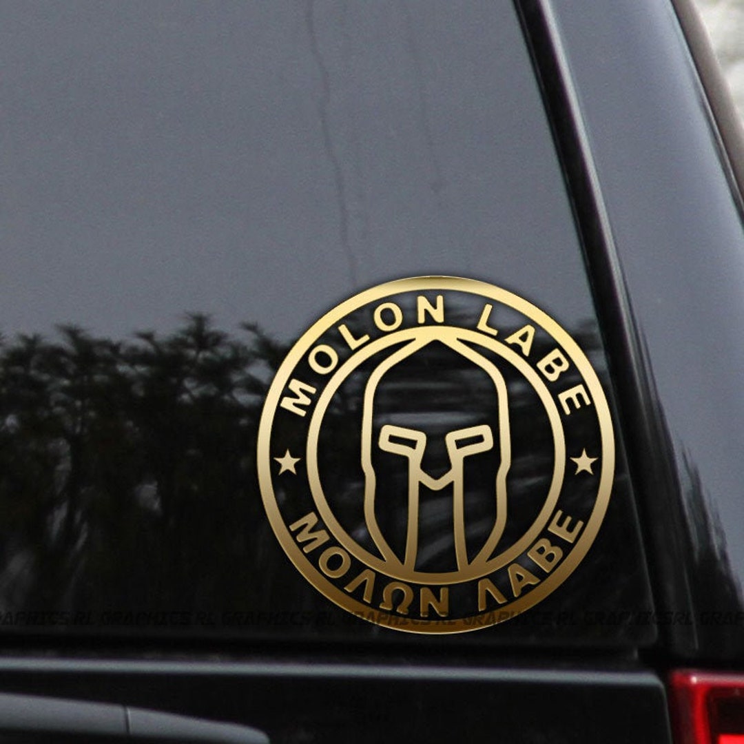 Molon Labe Decal Sticker Car Truck Window Laptop Come and Take Them ...