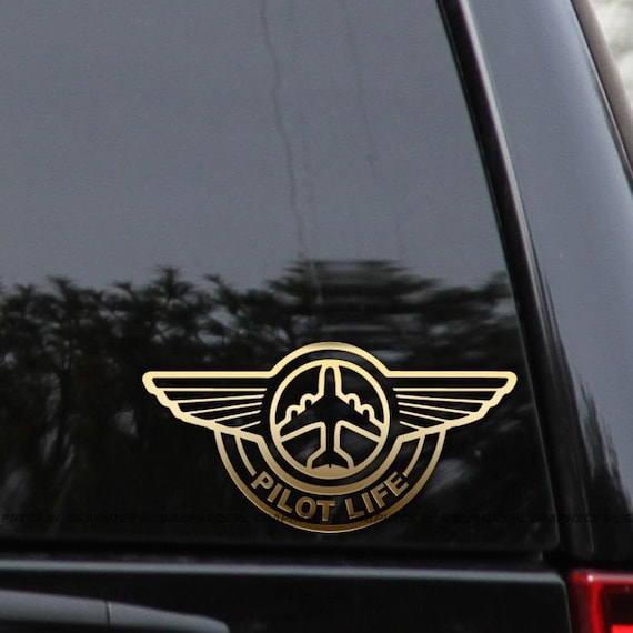 Pilot Life Plane Pilot Wings Decal Sticker Car Truck Window - Etsy