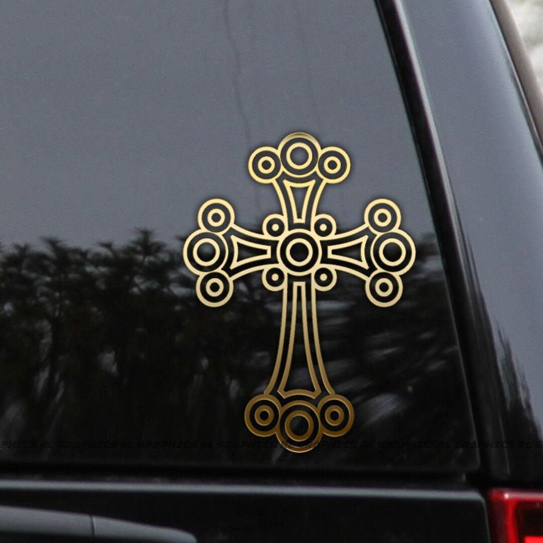 Chaldean Cross Decal Sticker Catholic Church Religious Car Window ...