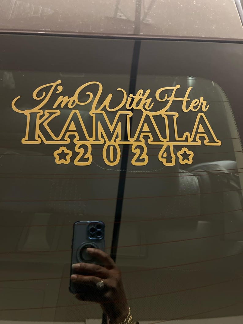 Kamala Harris 2024 I'm With Her Decal Sticker Car Window Bumper Glass ...