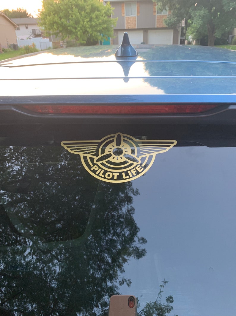 Pilot Life Propeller Pilot Wings Decal Sticker Car Truck Window Laptop ...