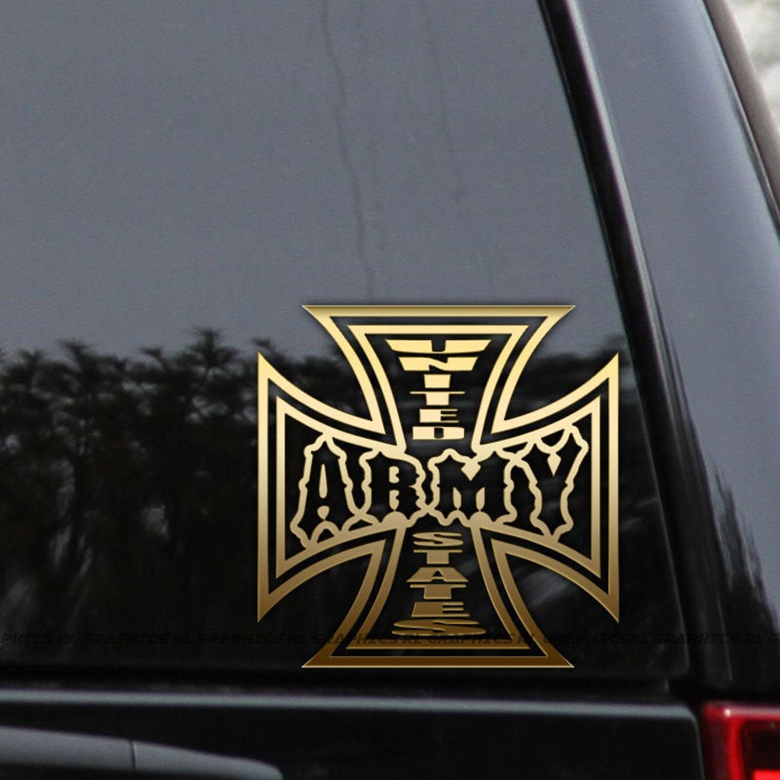 United States Army Iron Cross Marines Car Truck Decal Sticker - Etsy