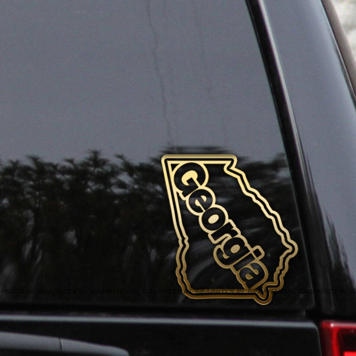 Georgia Decal Sticker State Home Love Map Flag Car Bumper Window Laptop ...