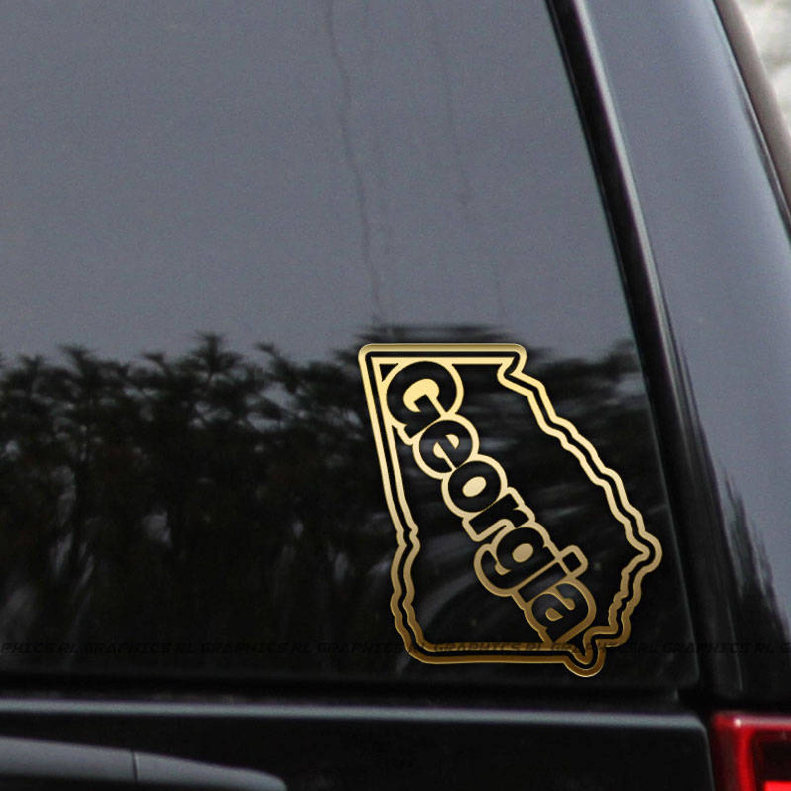 Georgia Decal Sticker State Home Love Map Flag Car Bumper Window Laptop ...