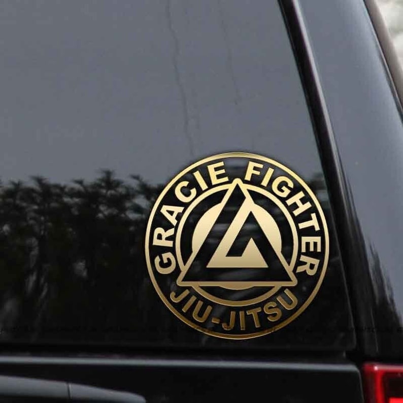 Jiu Jitsu Gracie Fighter Decal Sticker Brazilian MMA Car Truck Laptop ...