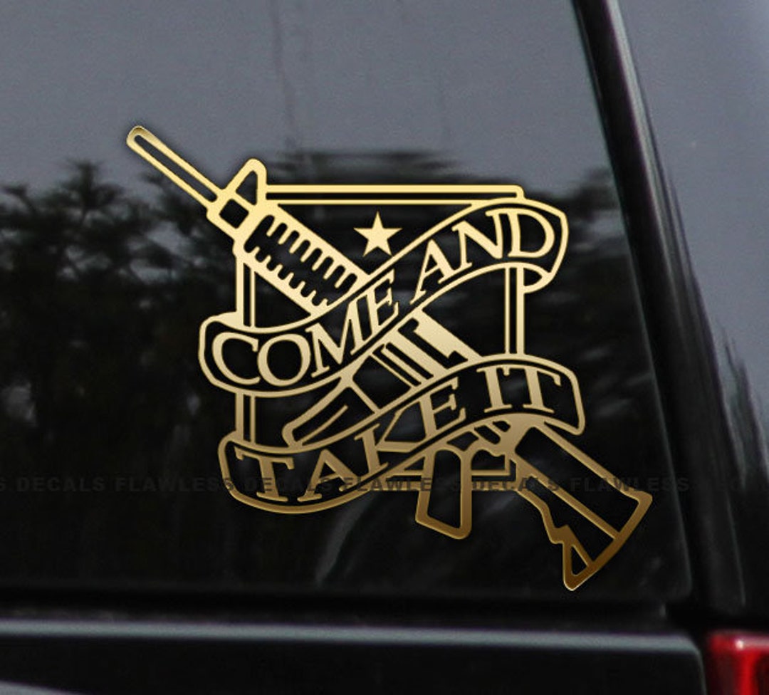 Come and Take It Rifle Decal Sticker - Etsy