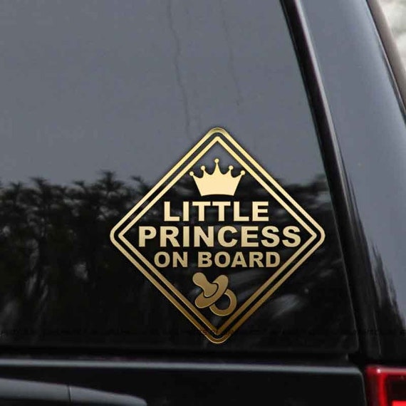 Little Princess on Board Decal Sticker Baby Sign Window Laptop | Etsy