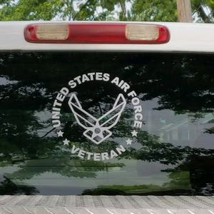 USAF Air Force Veteran Car Truck Window Laptop Decal Sticker - Etsy