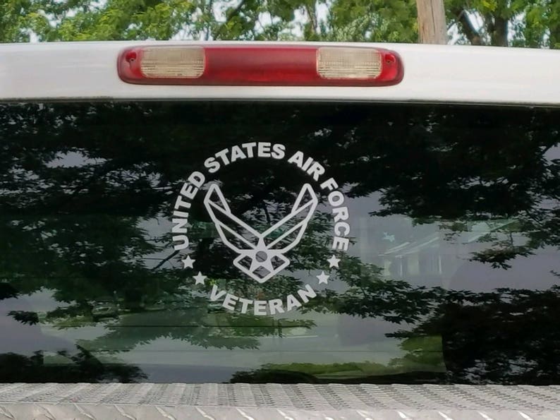 USAF Air Force Veteran Car Truck Window Laptop Decal Sticker - Etsy