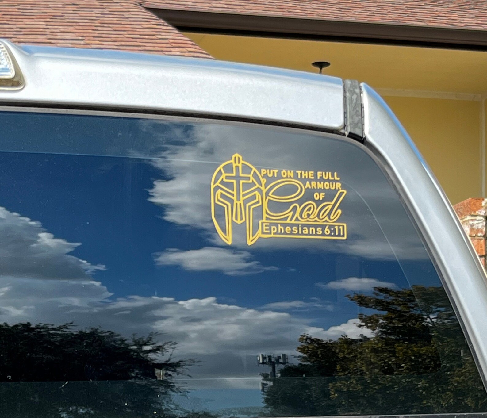 Ephesians 6:11 Full Armour of God Decal Sticker Christian Bible Script ...