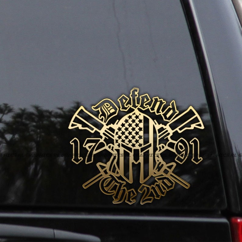 Defend the Second Vinyl Decal Sticker Spartan Helmet 1791 Car - Etsy