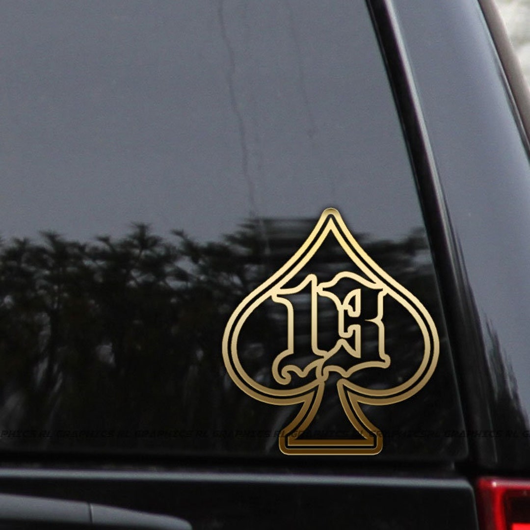 13 Spades Vinyl Decal Sticker Car Truck Window Laptop - Etsy