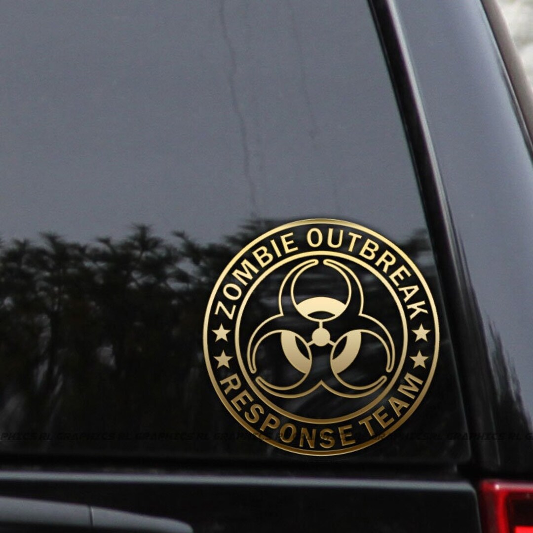 Zombie Outbreak Decal Sticker - Etsy