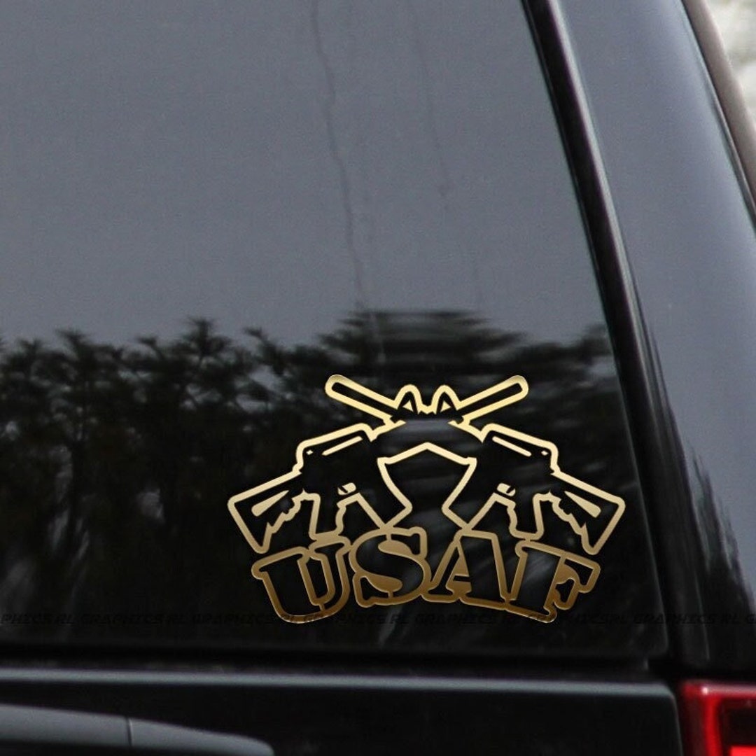 USAF Decal Sticker Air Force Military Veteran Truck Diesel Window ...