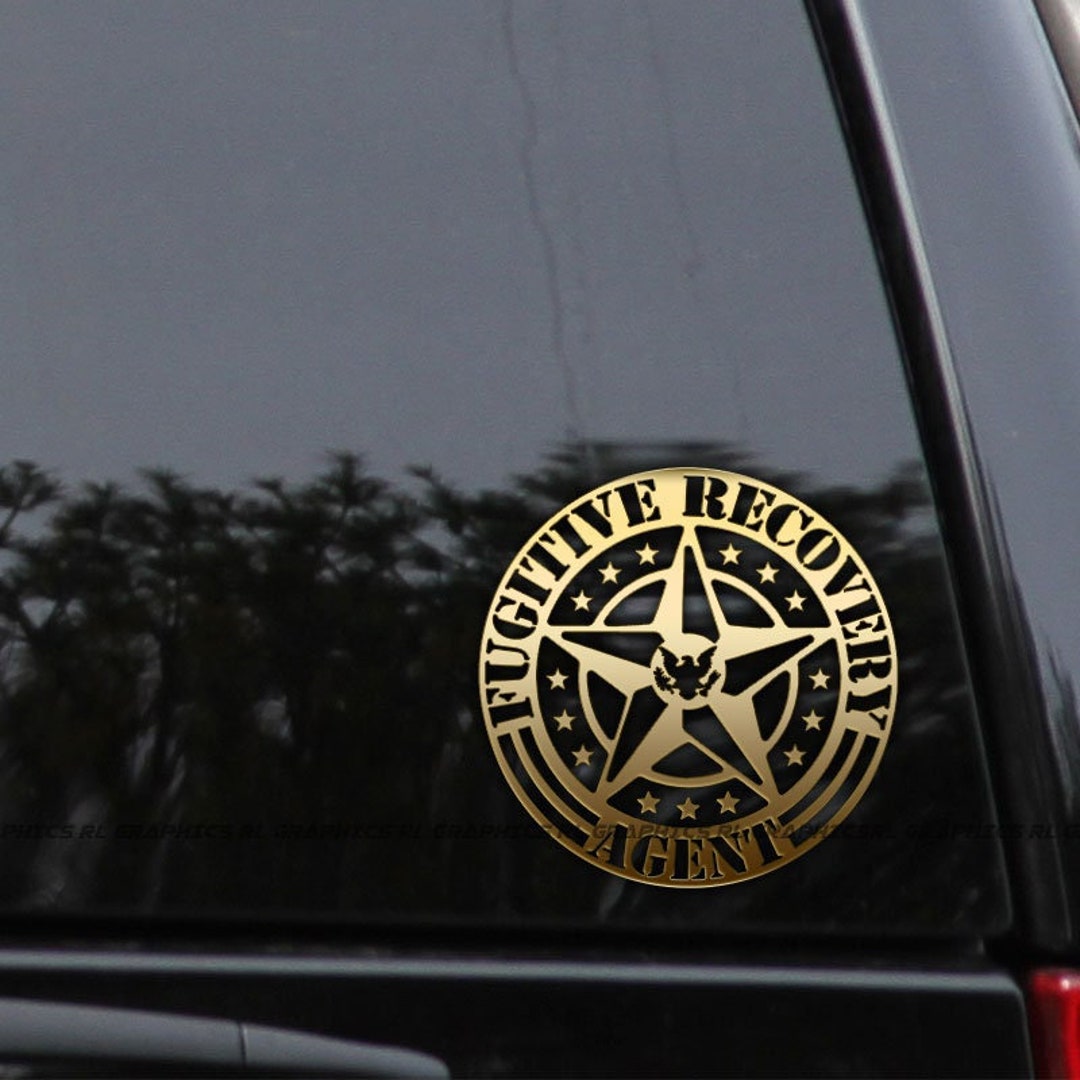 Fugitive Recovery Agent Badge Decal Sticker - Etsy