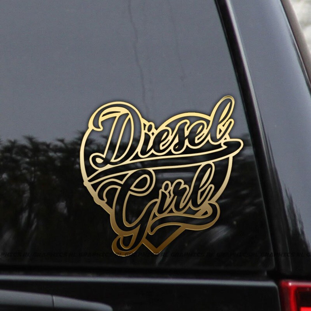 Diesel Girl Heart Vinyl Decal Sticker Car Truck Laptop Window - Etsy