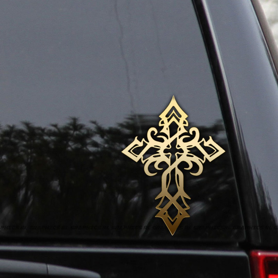 Celtic Cross Tribal Decal Sticker Irish Christian Religious Car Window ...