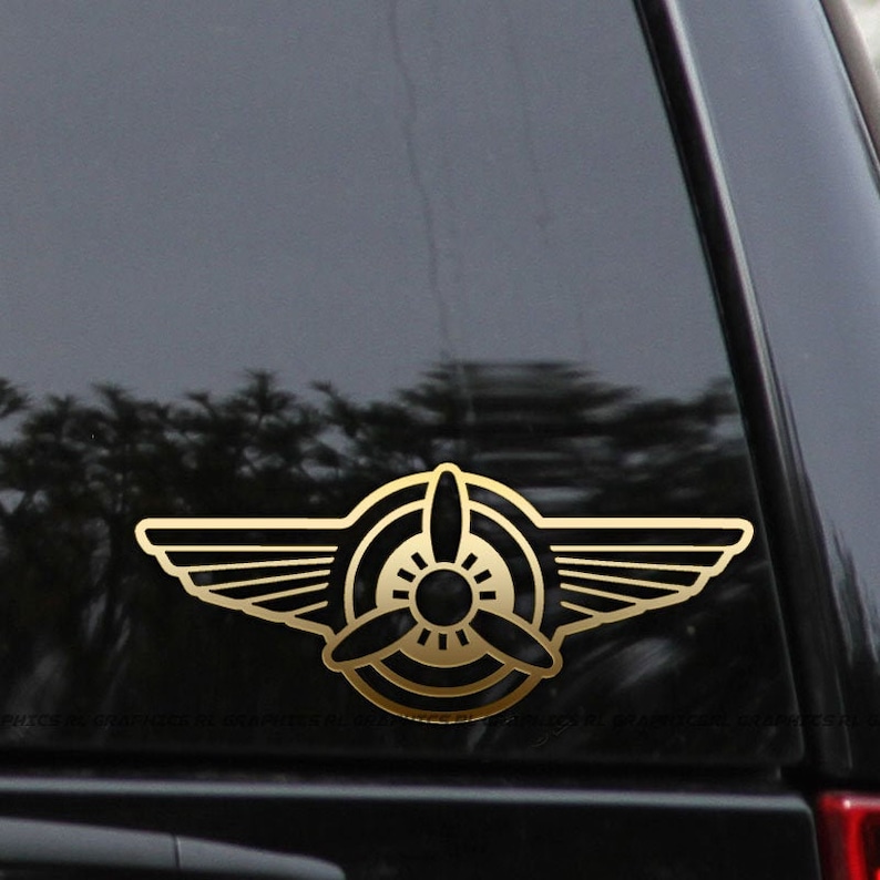 Propeller Pilot Wings Decal Sticker Car Truck Window Laptop - Etsy