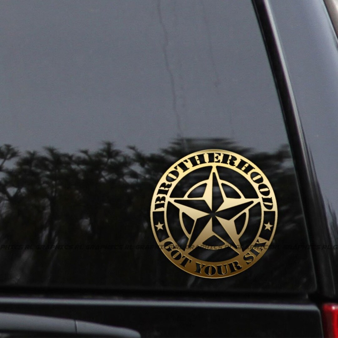 Brotherhood Got Your Six Police Badge Decal Sticker Car Truck Window - Etsy