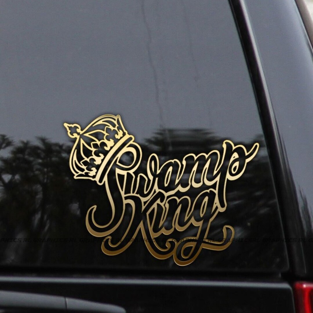 Swamp King Crown Vinyl Decal Sticker - Etsy