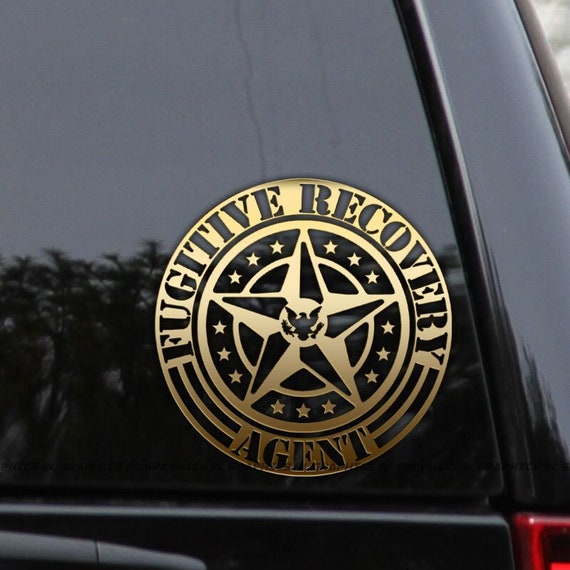 Fugitive Recovery Agent Badge Decal Sticker - Etsy