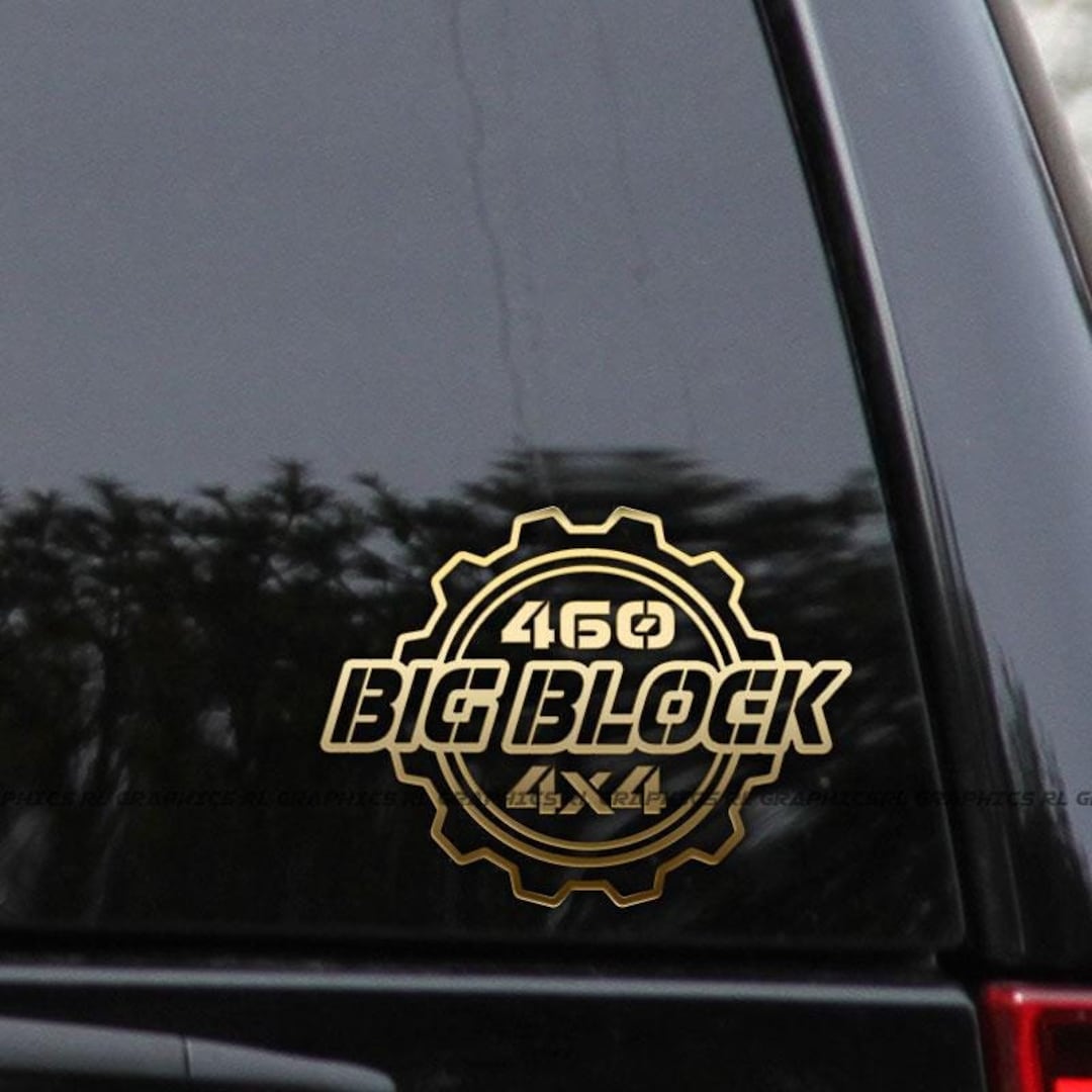 460 Big Block Chevy Vinyl Decal Sticker 4x4 GMC 454 Car Truck Window - Etsy