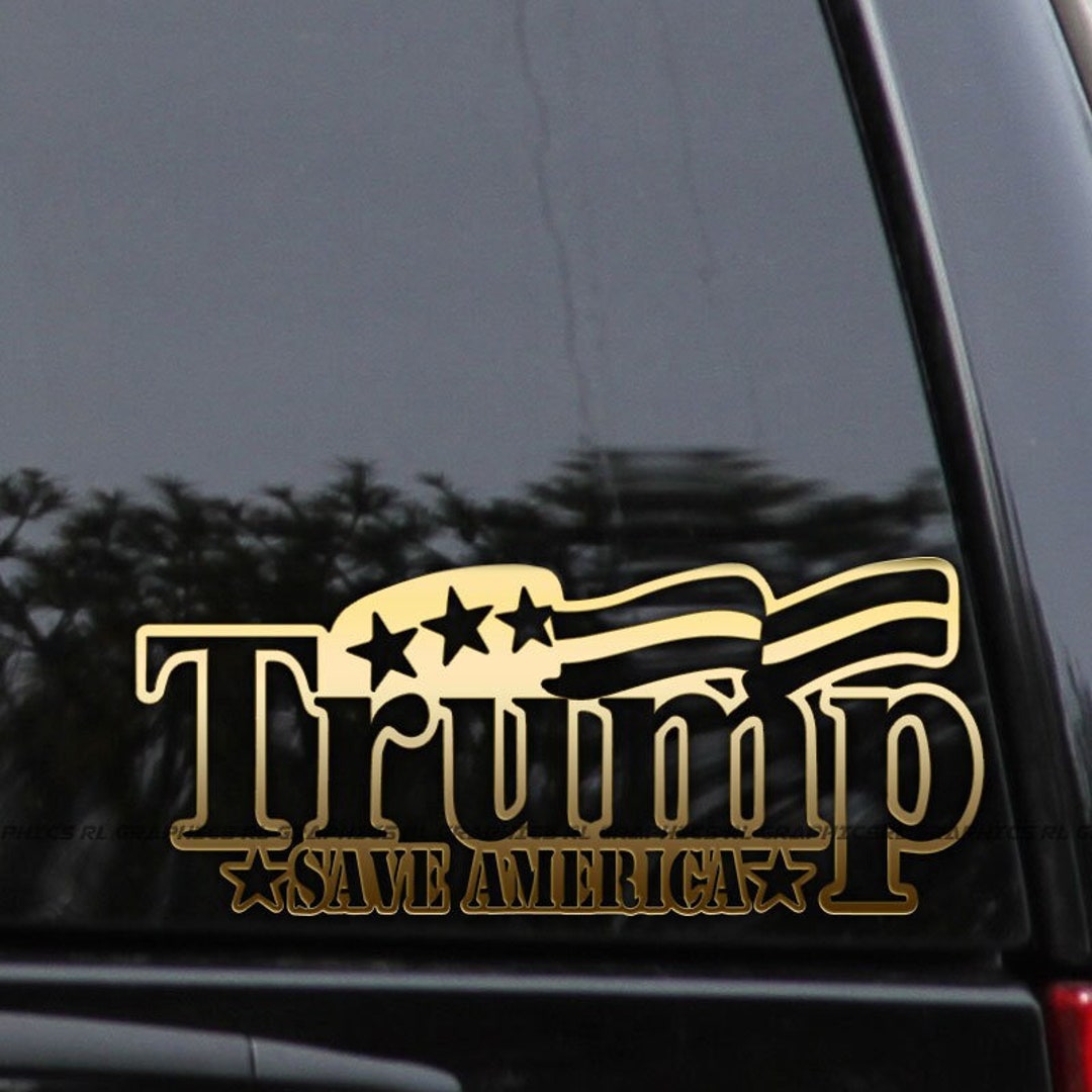 Trump Save America Decal Sticker Car Window Bumper 8" - Etsy