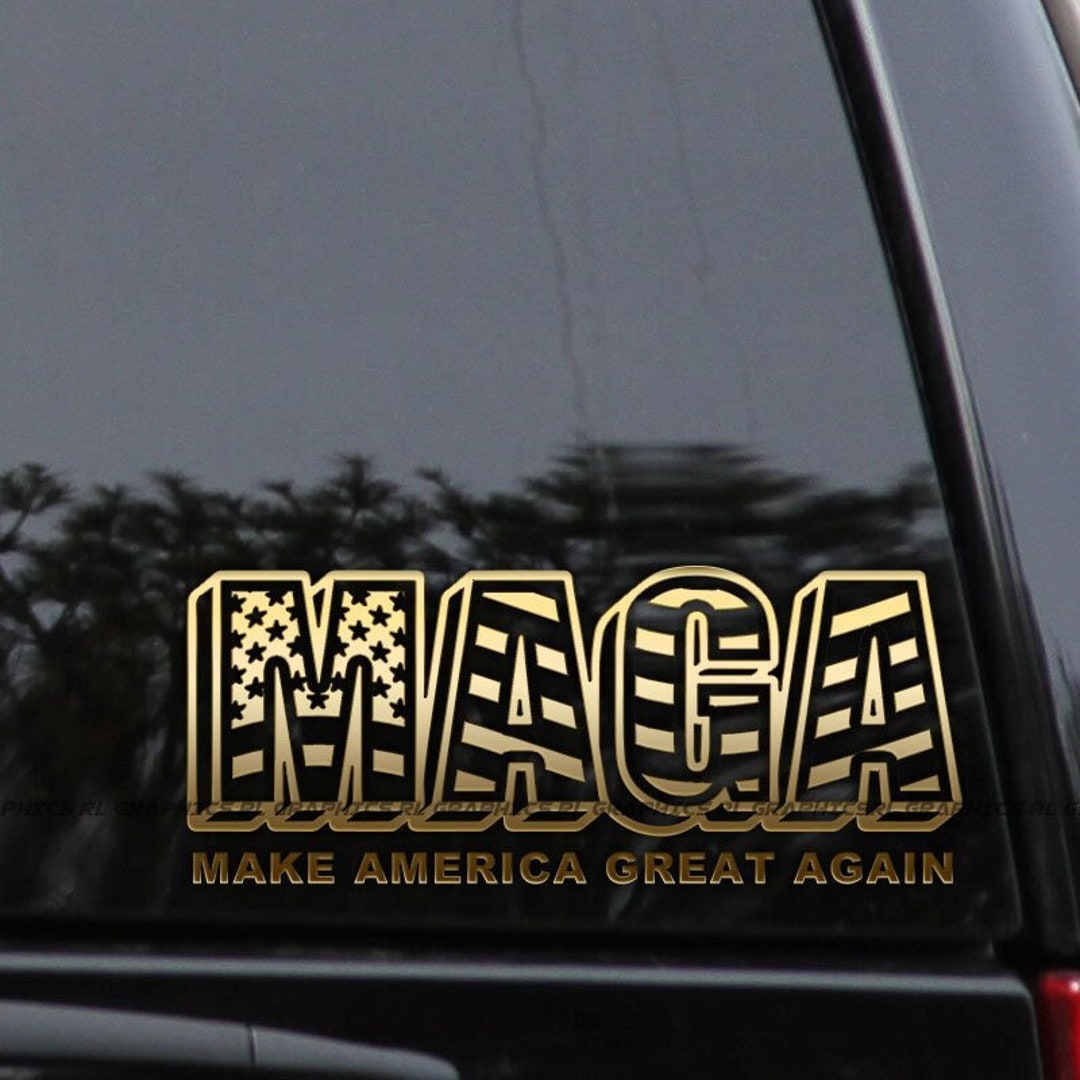 MAGA Decal Sticker Make America Great Again Trump Car Window Bumper - Etsy