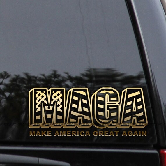 MAGA Decal Sticker Make America Great Again Trump Car Window - Etsy