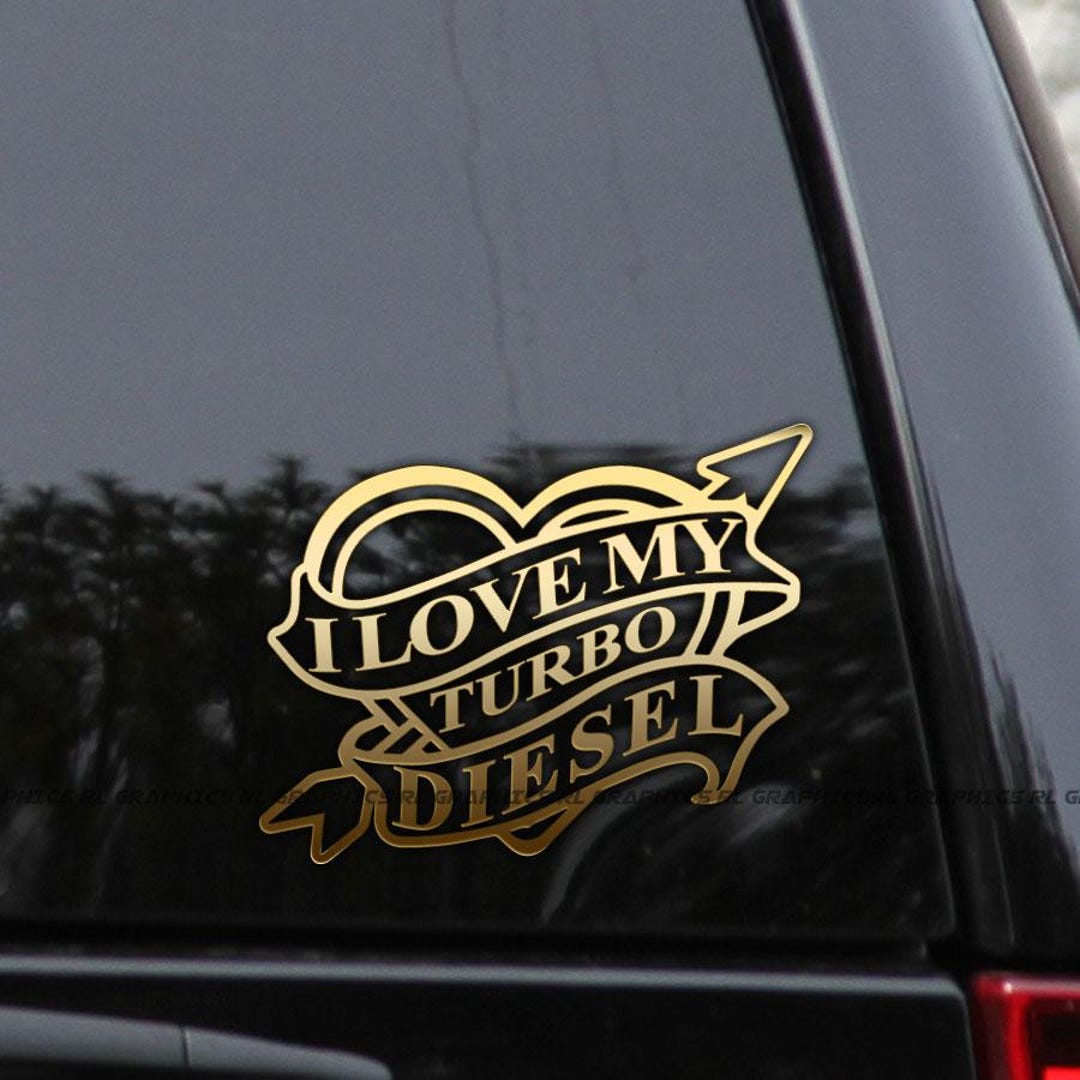 I Love My TURBO Diesel Heart Arrow Truck Vinyl Decal Sticker - Etsy