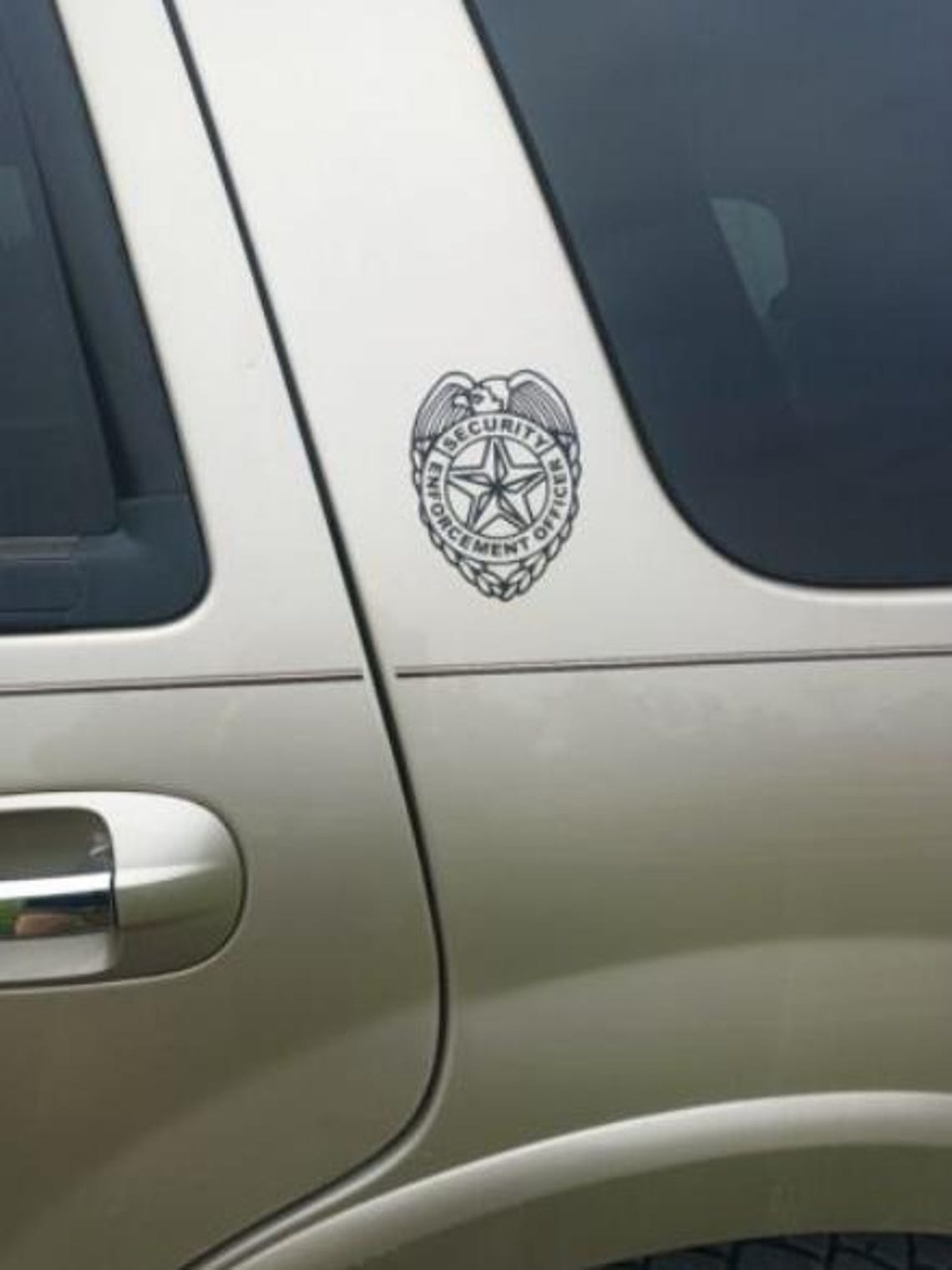 Security Enforcement Officer Decal Sticker Guard Agent Badge Veteran ...