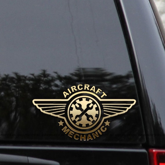 Aircraft Mechanic Decal Sticker Airplane Airframe Powerplant | Etsy