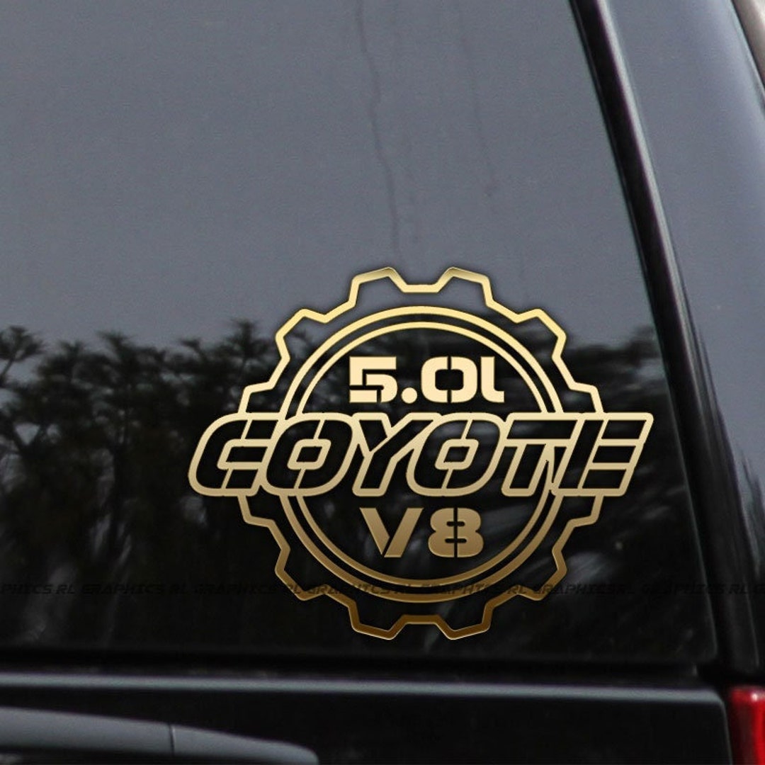 Coyote 5.0L V8 Ford Vinyl Decal Sticker Car Truck Window - Etsy