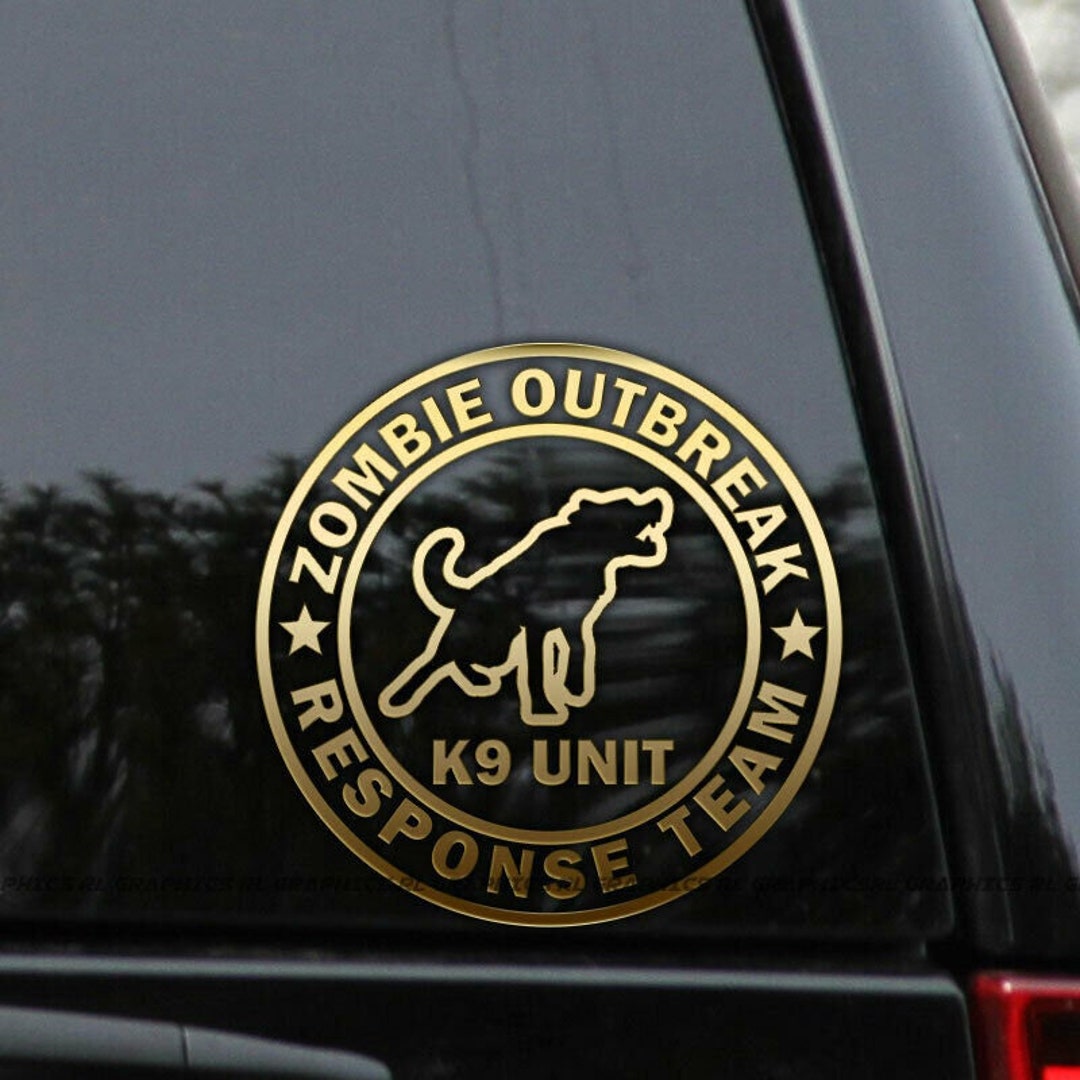 Zombie Outbreak K9 Response Team Decal Sticker - Etsy