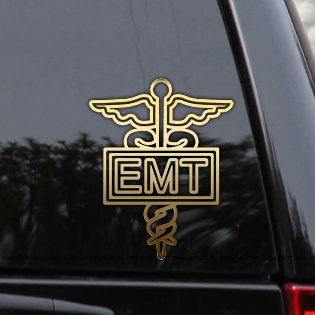 Caduceus EMT Badge Decal Sticker Car Truck Window Laptop - Etsy