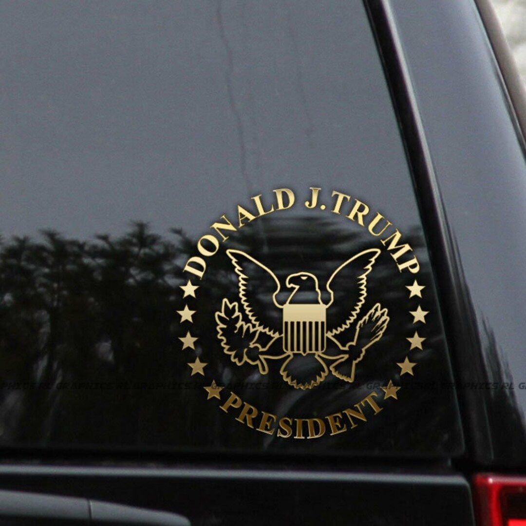 Donald Trump Decal Sticker Presidential Seal 2024 Car Window Bumper - Etsy