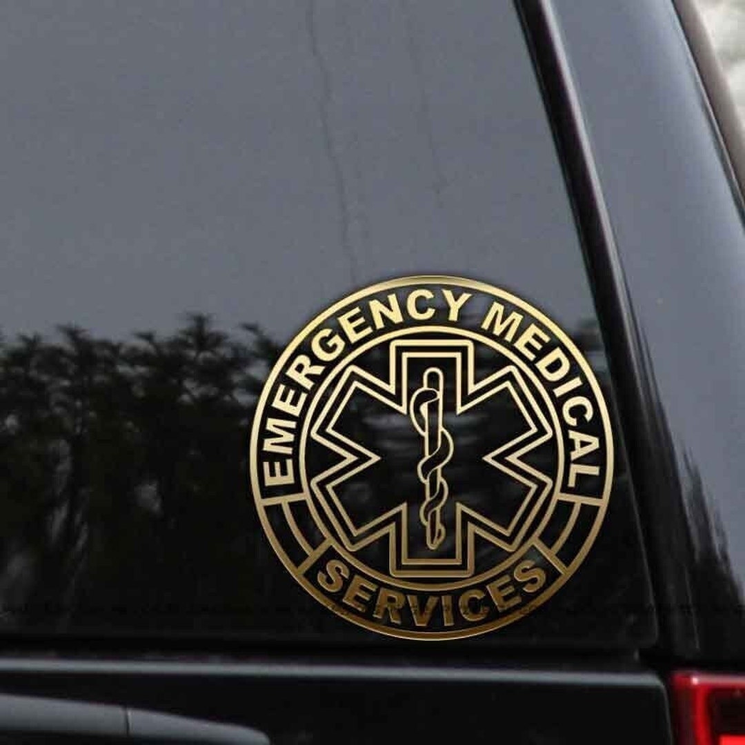 EMS Emergency Medical Services Decal Sticker Paramedic EMT Car Truck ...