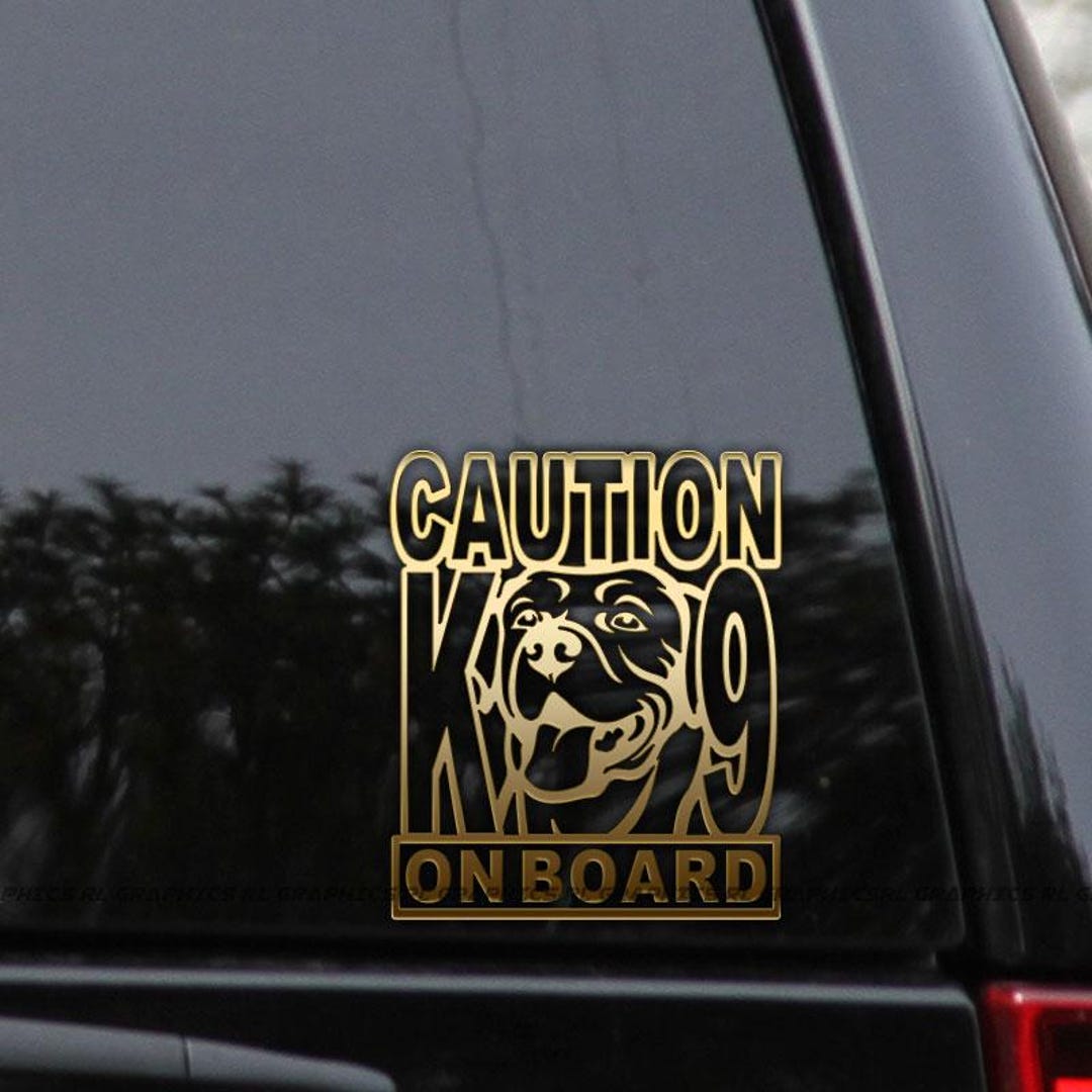 Caution Rottweiler K9 Unit on Board Police Dog Decal Sticker - Etsy