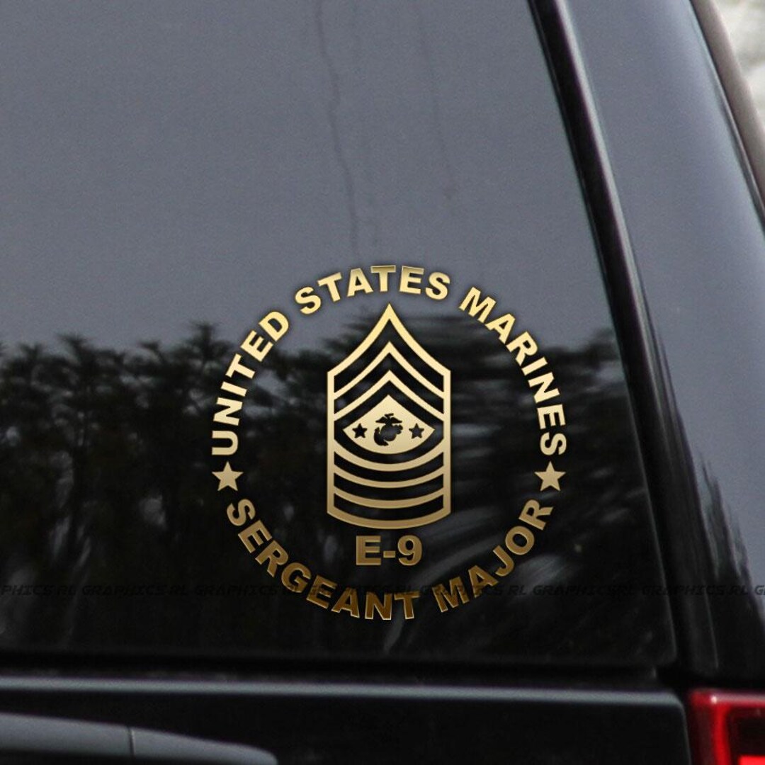 SERGEANT MAJOR of the MARINES Vinyl Decal Sticker - Etsy