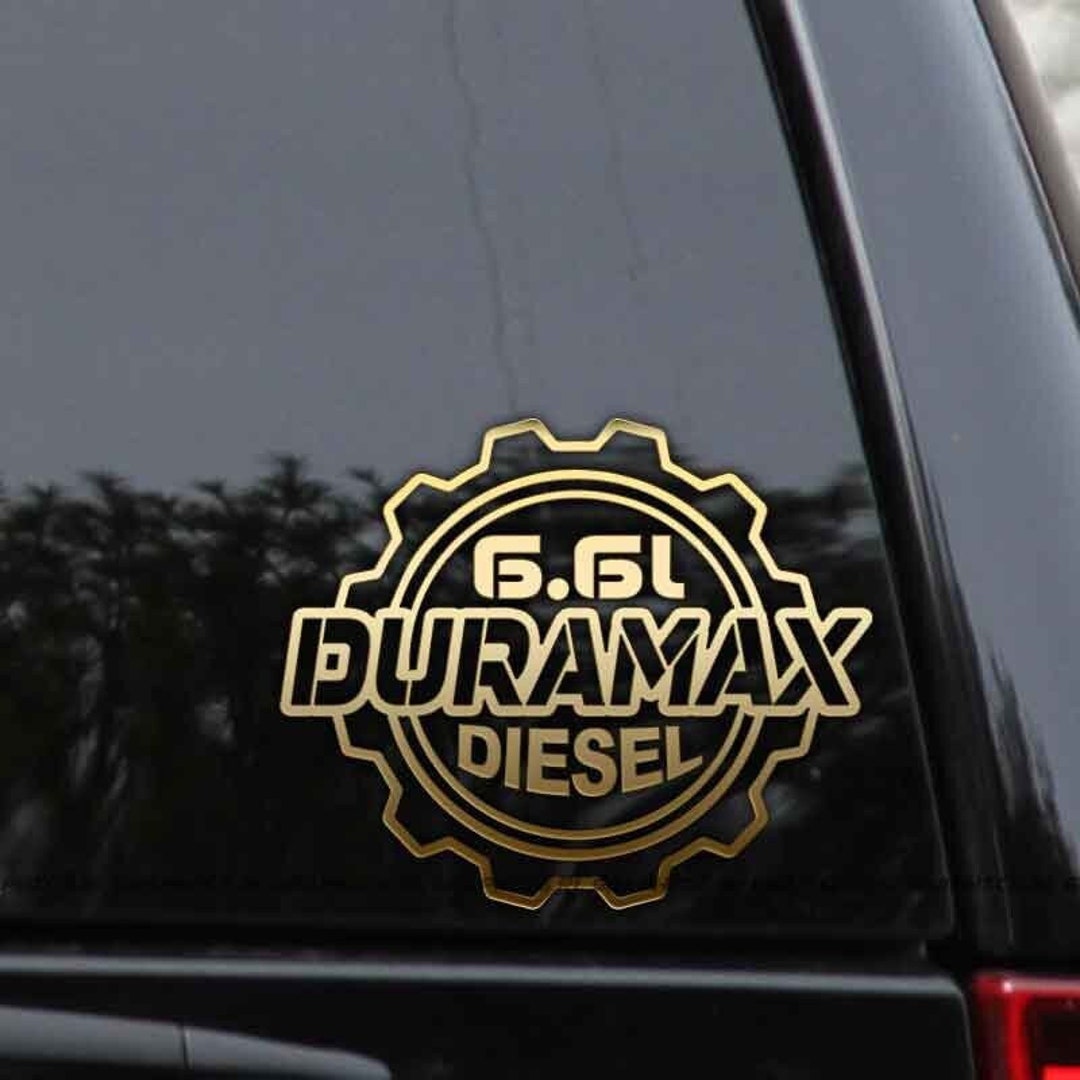 Duramax 6.6L Diesel Truck Decal Sticker Chevy GMC Turbo Window Laptop ...