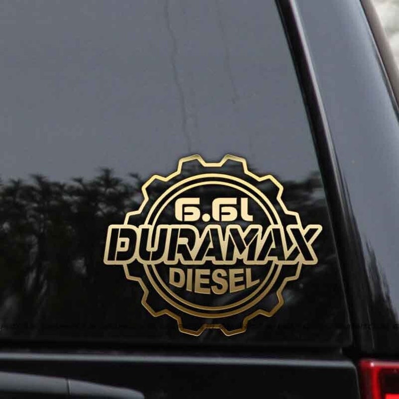 Duramax 6.6L Diesel Truck Decal Sticker Chevy GMC Turbo Window - Etsy