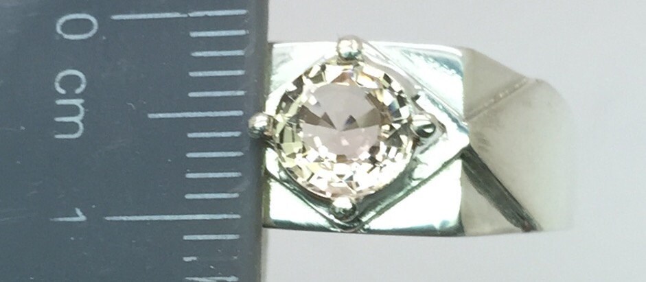 14k Morganite Men's Ring, FREE SIZIN - Etsy