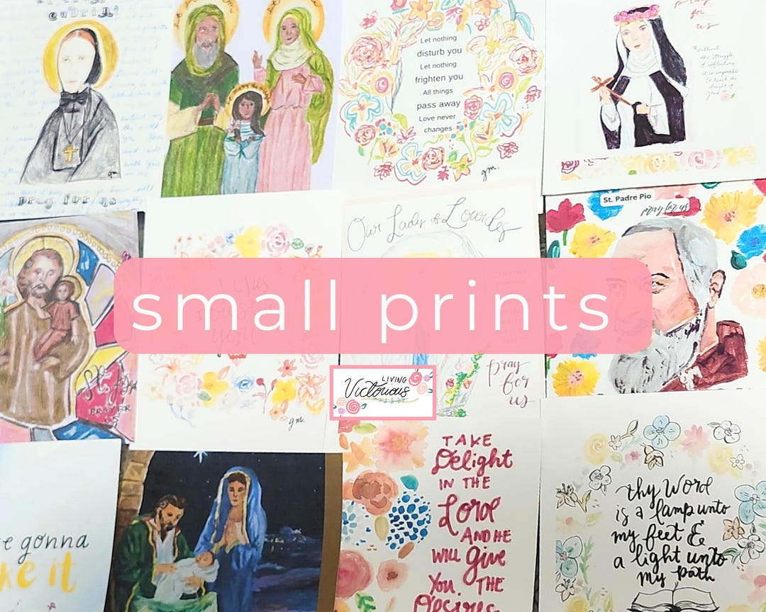 Small Catholic Art Prints/catholic Painting/christian Art Product - Etsy