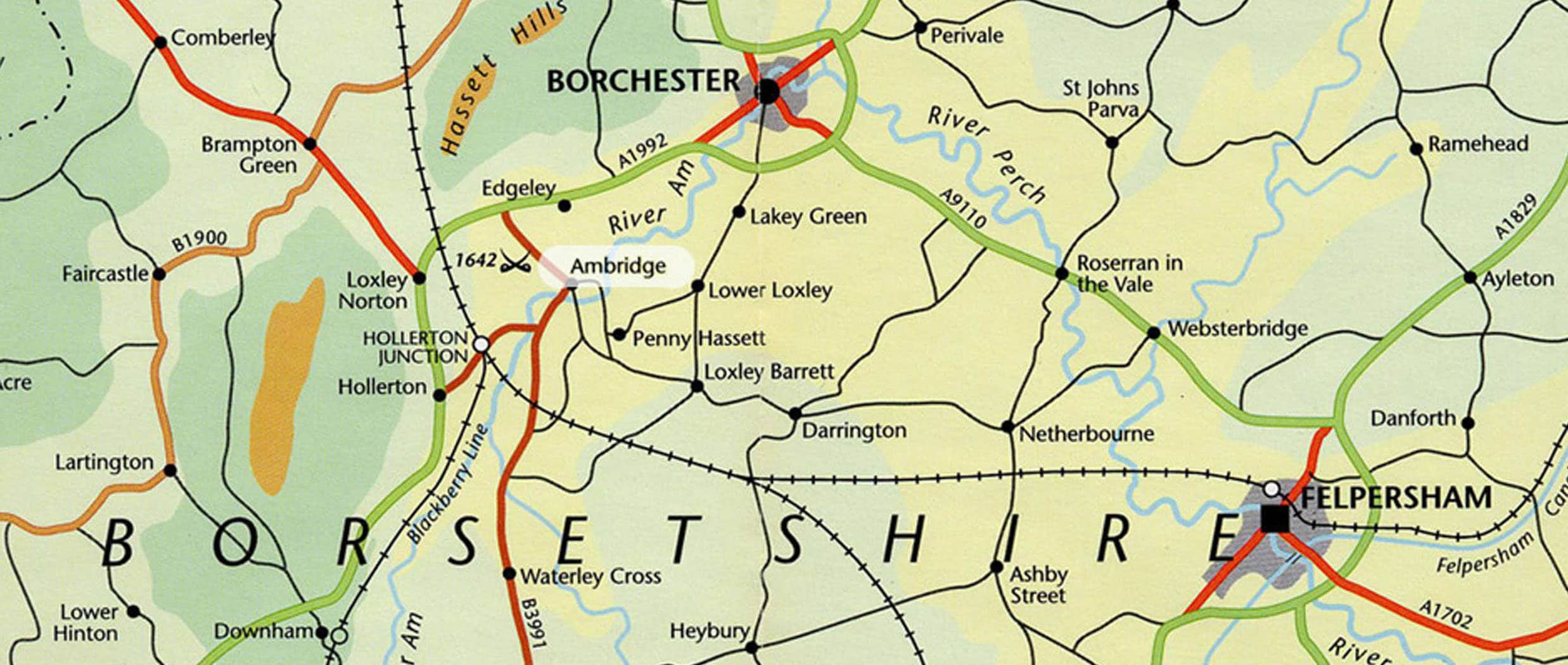 The Archers Inspired Map of Borsetshire and Ambridge 11oz Mug - Etsy ...