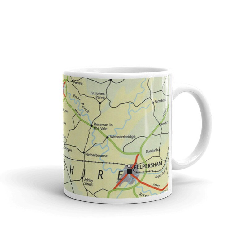 The Archers Inspired Map of Borsetshire and Ambridge 11oz - Etsy Ireland