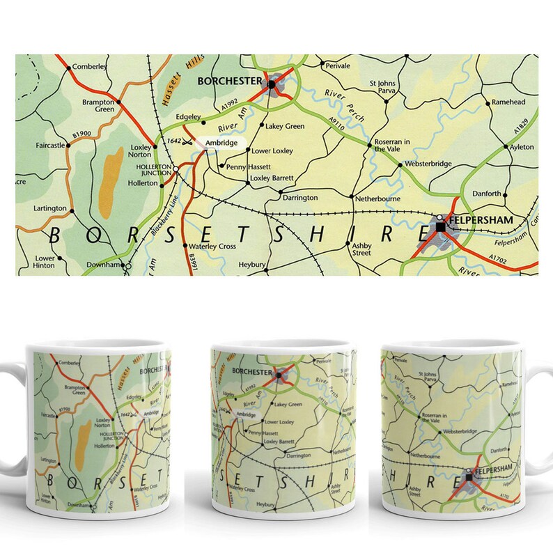 The Archers Inspired Map of Borsetshire and Ambridge 11oz Mug - Etsy UK
