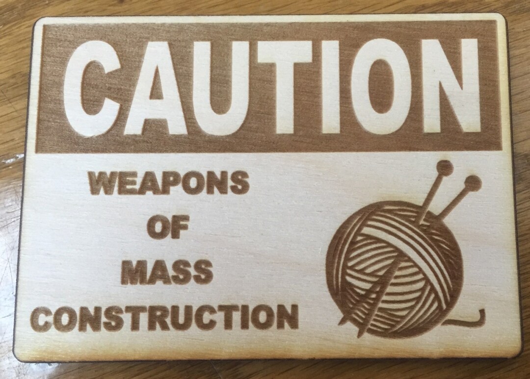 Wooden Magnet weapons of Mass Construction FREE SHIPPING - Etsy